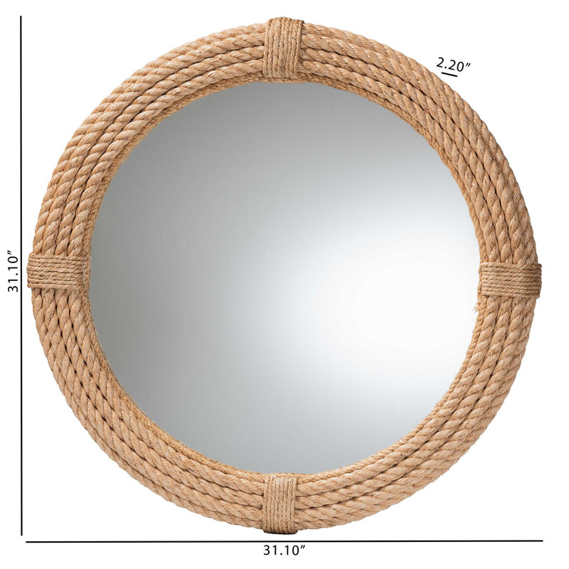Bay Isle Home™ Argirdas Rope Round Mirror | Wayfair